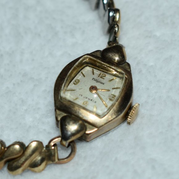 Pilgrim | Accessories | 4k Gp Antique Pilgrim 17 Jewels Mechanical ...